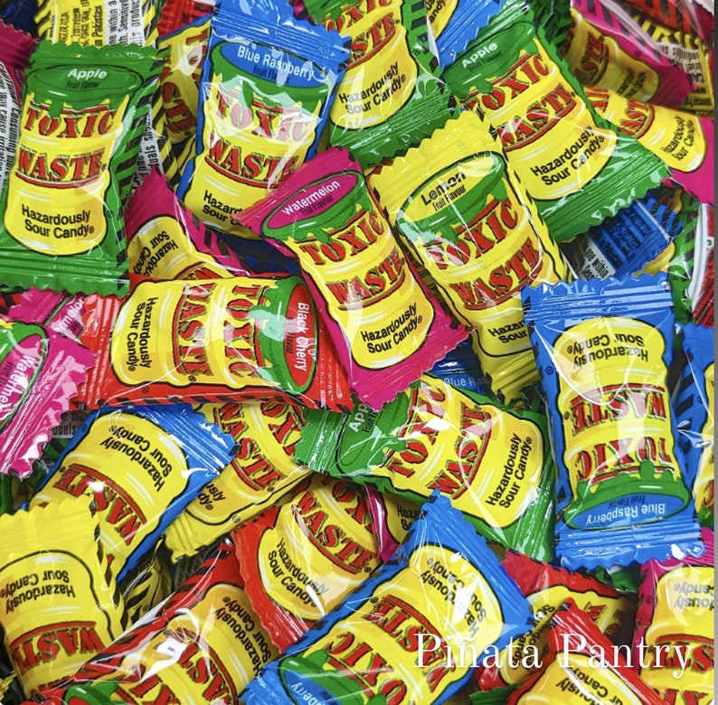 TOXIC WASTE ORIGINAL Mega Sour Candy Challenge Pick & Mix Sweets Kids ...