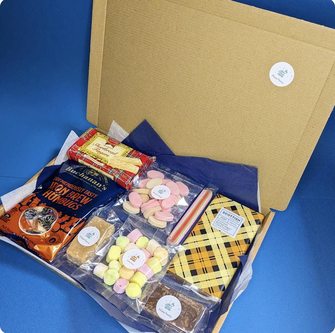 SCOTTISH LETTERBOXES Sweet Shop Scotland Candy Pick & Mix Bundle Gift ...