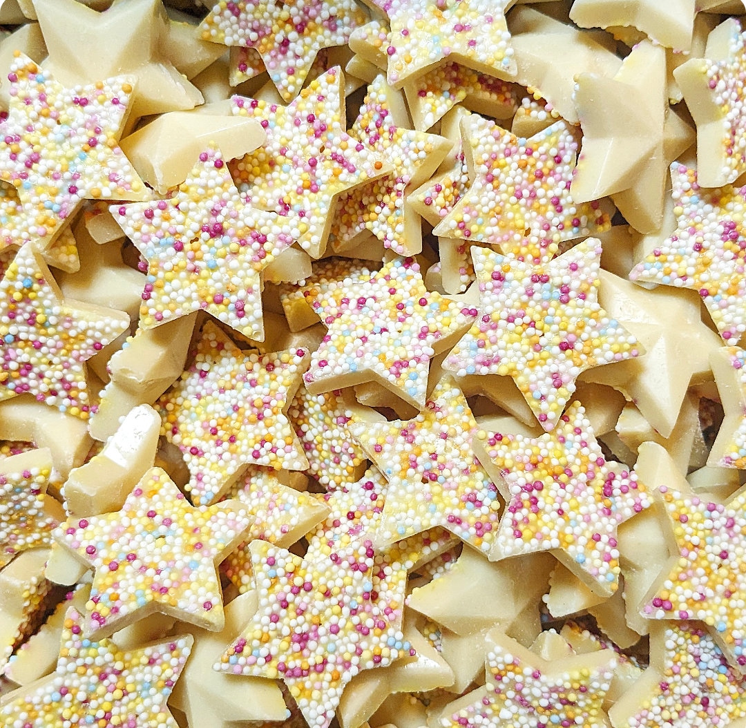 White CHOCOLATE SNOWIE STARS Pick & Mix Chocolate Candy Sweets ...