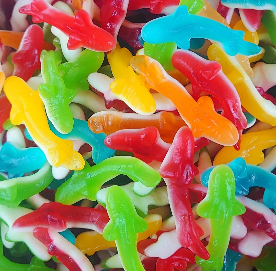 JELLY SHARKS Pick & Mix Candy Sweets Confectionery Kids Animal Party ...