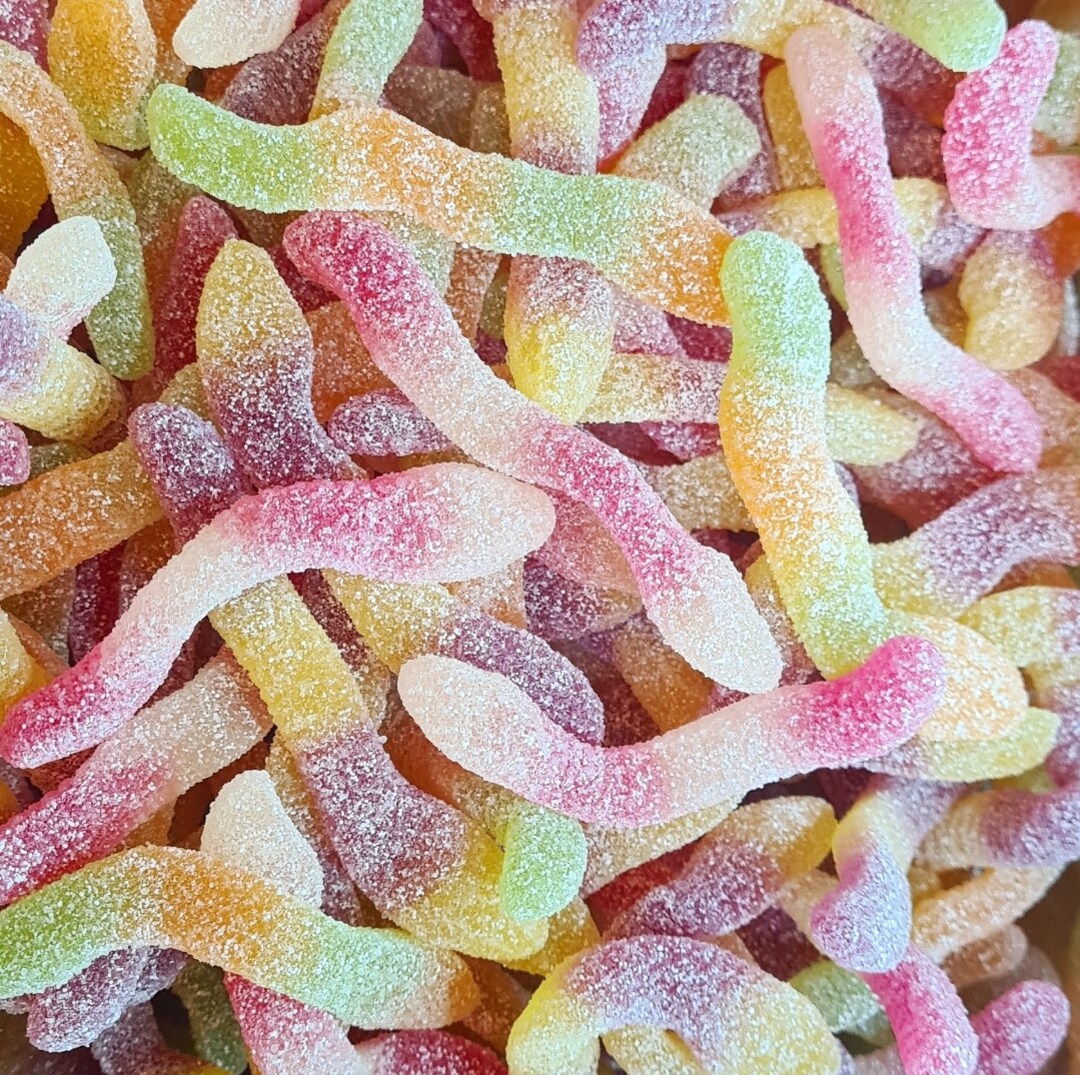 FIZZY JELLY SNAKES Sour Pick & Mix Candy Sweets Confectionery Kids ...