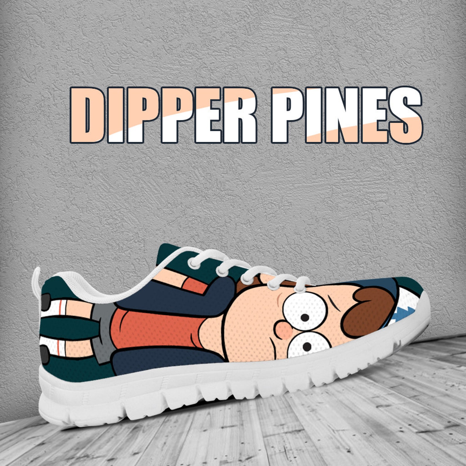 Dipper Pines Custom Sneaker Gravity Falls Custom Shoes | Etsy