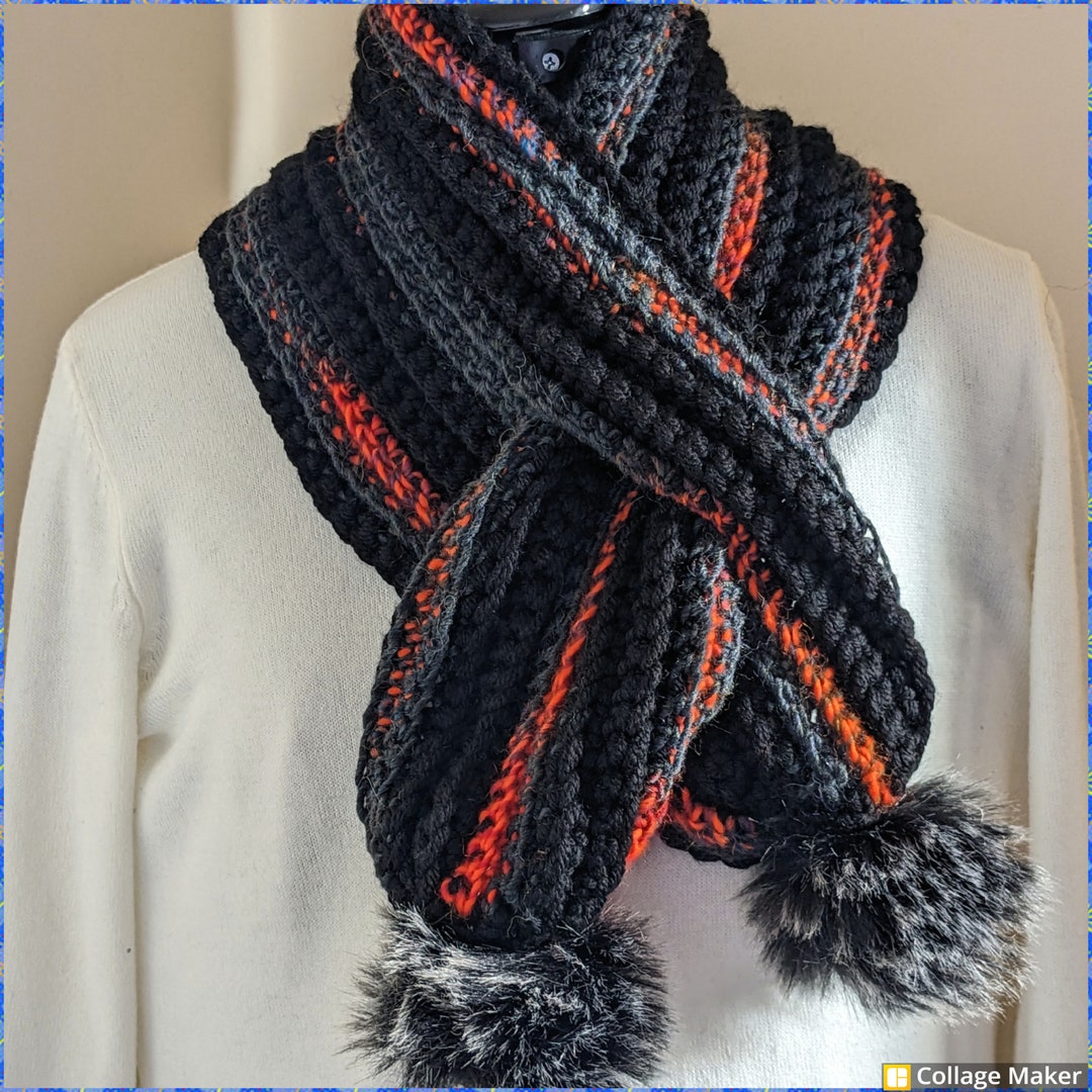 Womens Luxury Chunky Keyhole Scarf Neckerchief, Crochet Pull Through ...