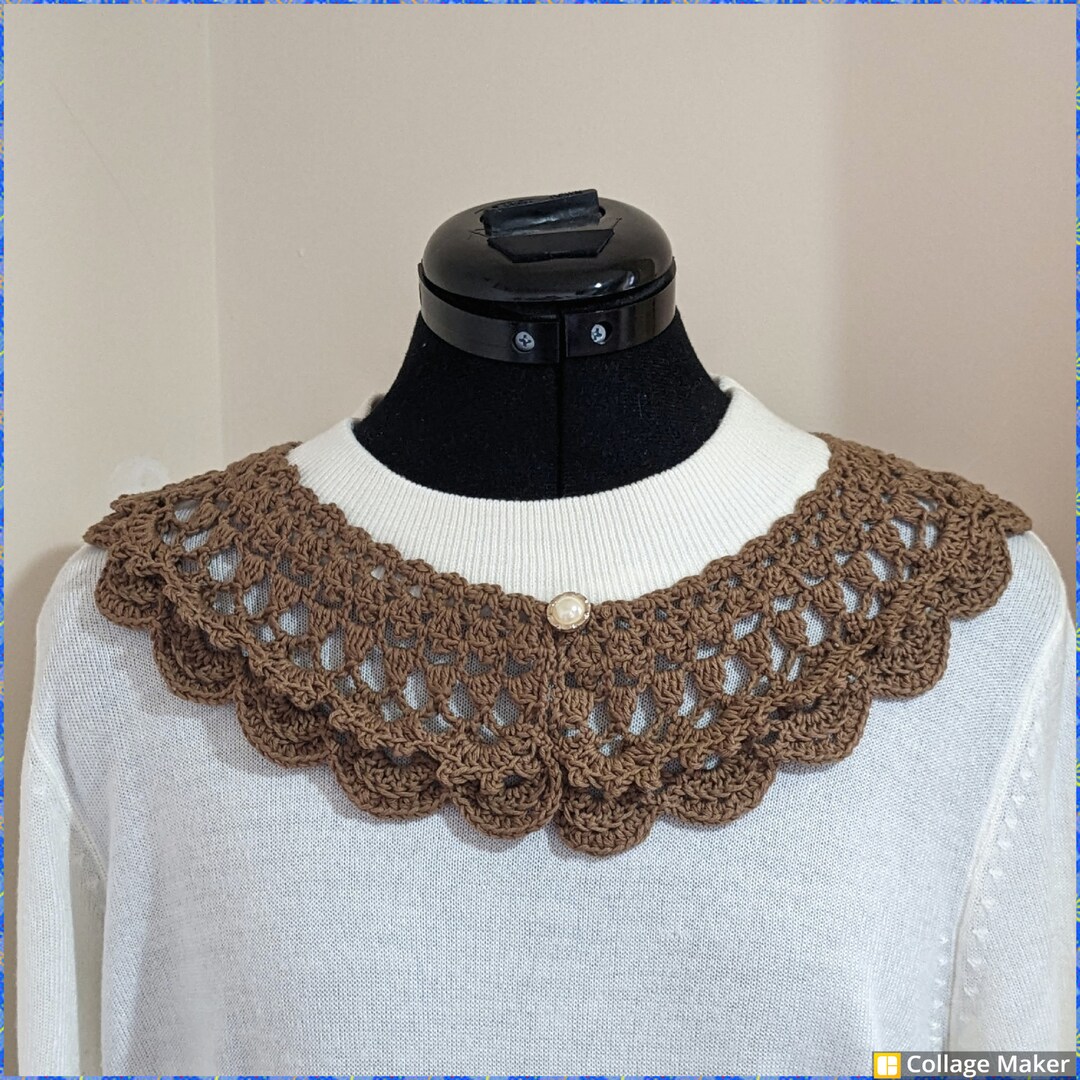 Cotton Peter Pan Collar, Vintage Style, Retro Collar, Lacy Collar ...