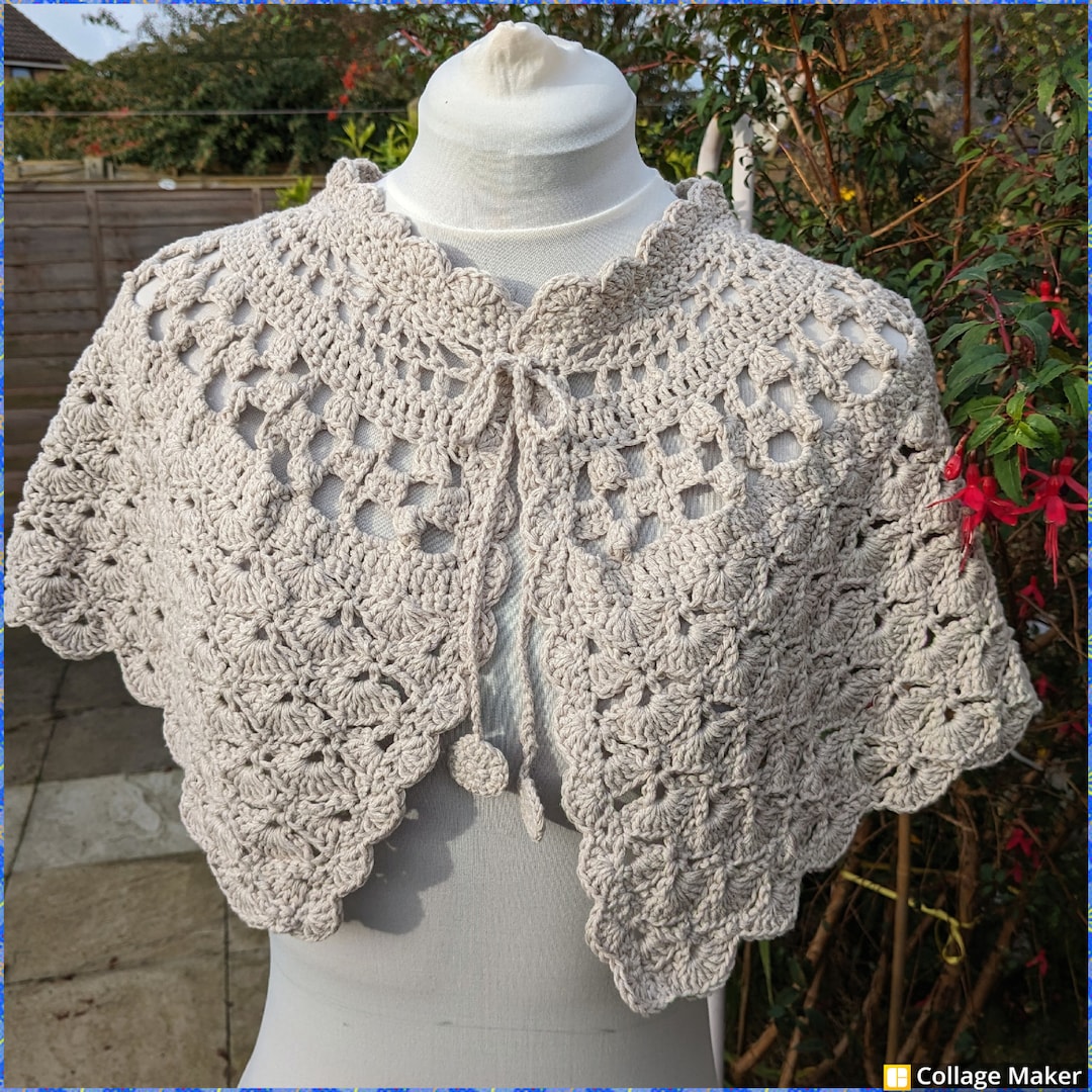 Crochet Lace Neck/shoulder Warmer, Cold Weather Shoulder Cover Up. - Etsy