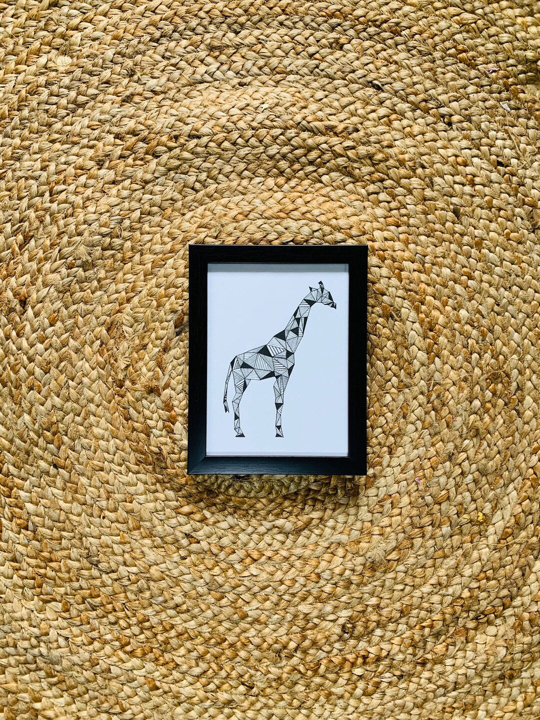 Minimal Giraffe Mini Frame - Etsy