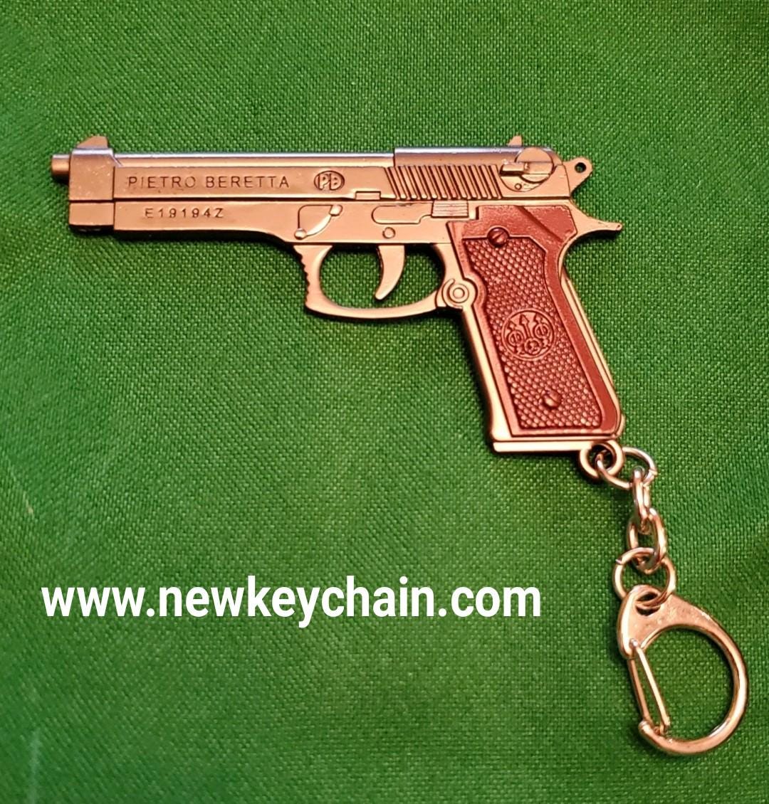 Gun Key Chain - Etsy