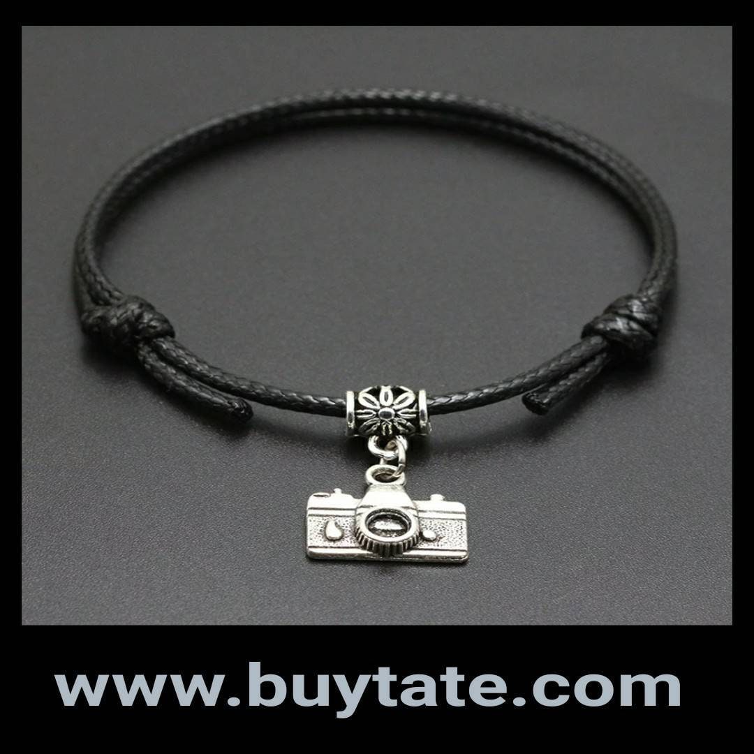 Camera Bracelet Pendant Black Thread Strings...great Gift for Camera ...