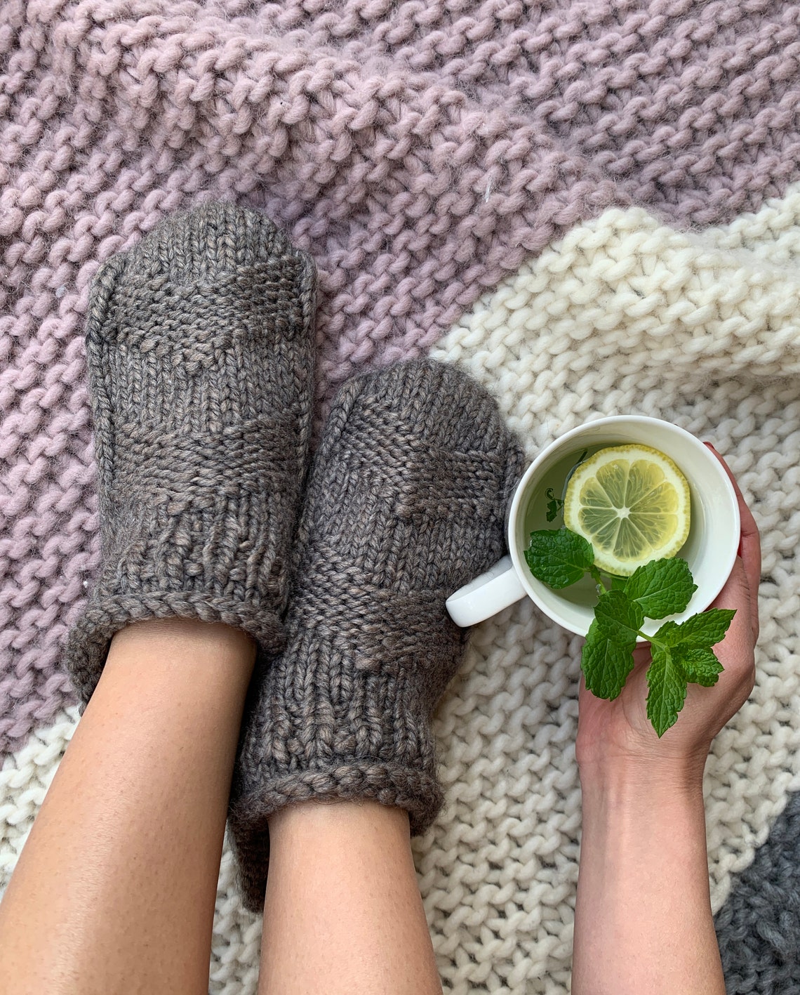 Hand Made Knitted Socks Wool Socks Alpaca Socks Warm - Etsy UK