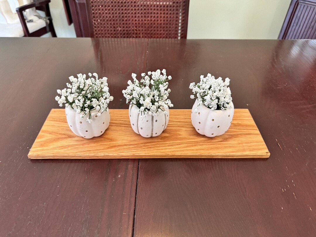 Handcrafted Solid Oak Display Board | Rustic Wood Centerpiece | Home ...