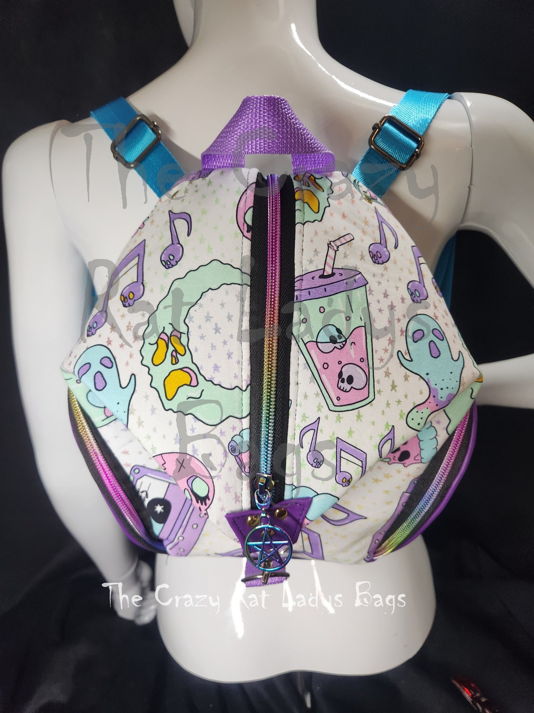 Pastel Goth | Backpack | Denver Back Pack | Small Backpack - Etsy