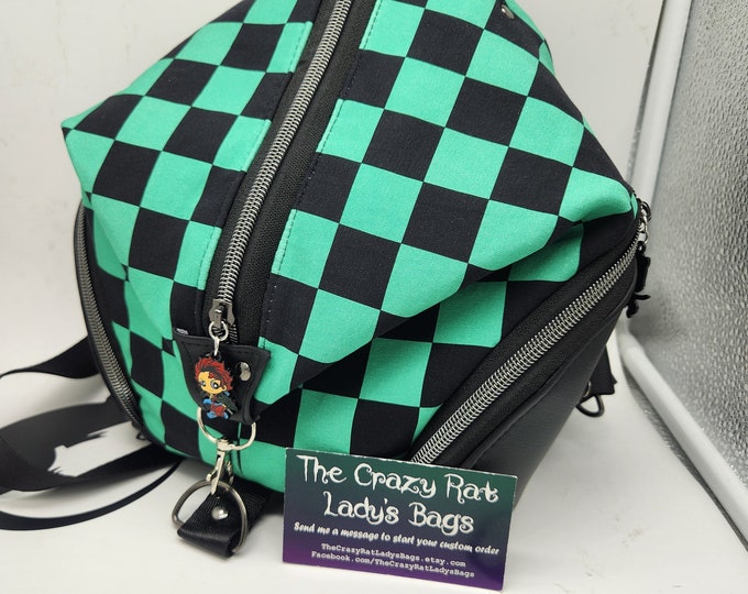 Demon Green Backpack Denver Back Pack Small Backpack - Etsy