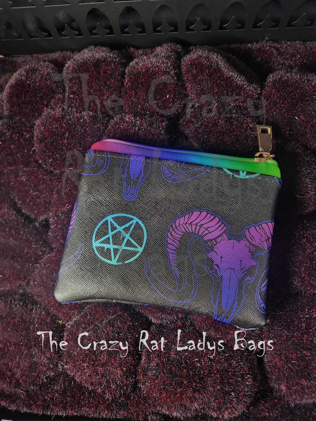 Pentagram Ram Coin Bag - Etsy