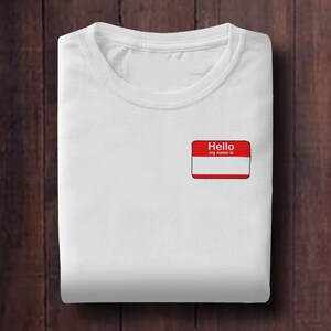 Personalized hello My Name Is Sticker Name Card Label, Custom Name Tag ...