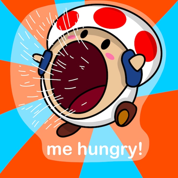 Toad Nintendo Sticker - Etsy