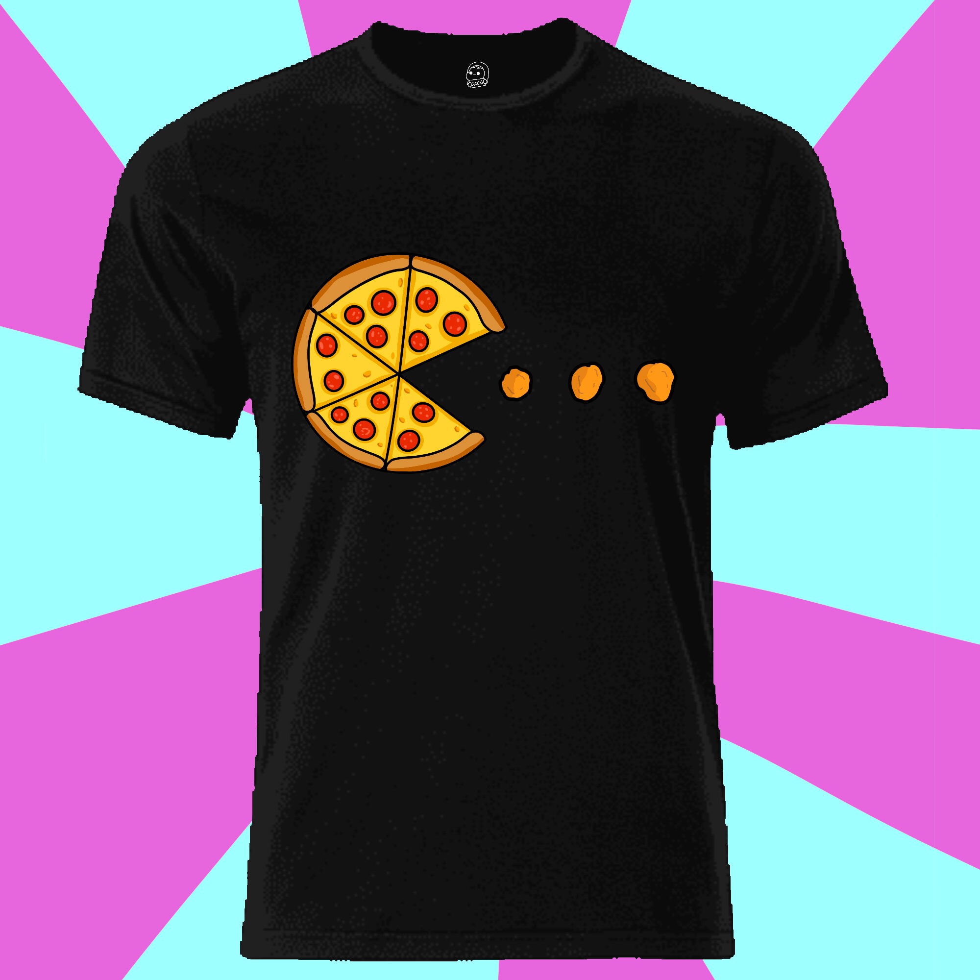 Pizza Pacman T-shirt, Retro Gamer Tee, Pizza Lover Gift, Funny Gaming ...