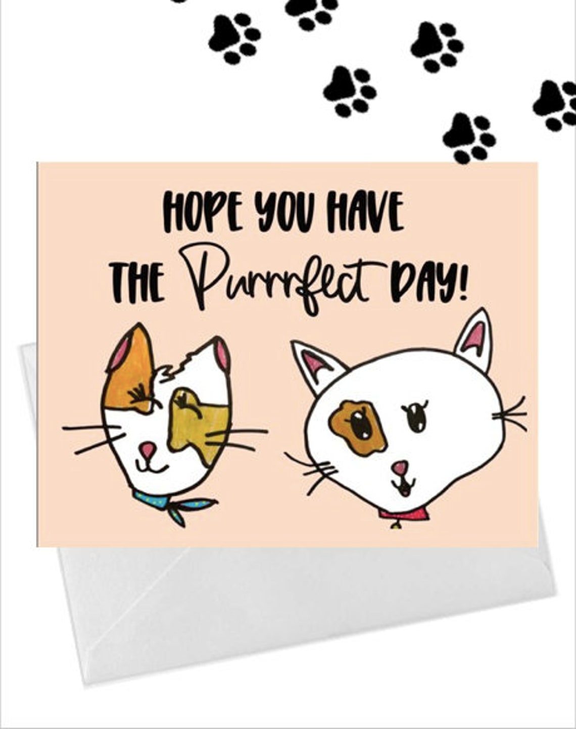 Have a Purrfect Day! Kitty Card - Etsy
