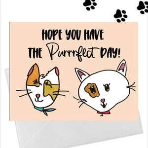 Have a Purrfect Day! Kitty Card - Etsy