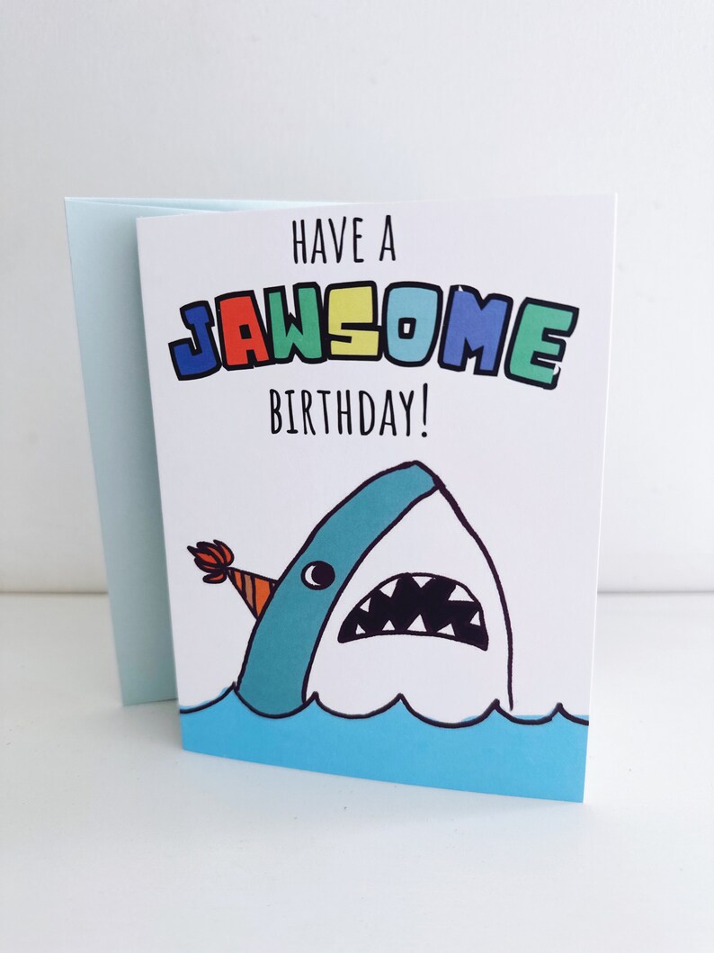 Jawsome Birthday Shark - Etsy
