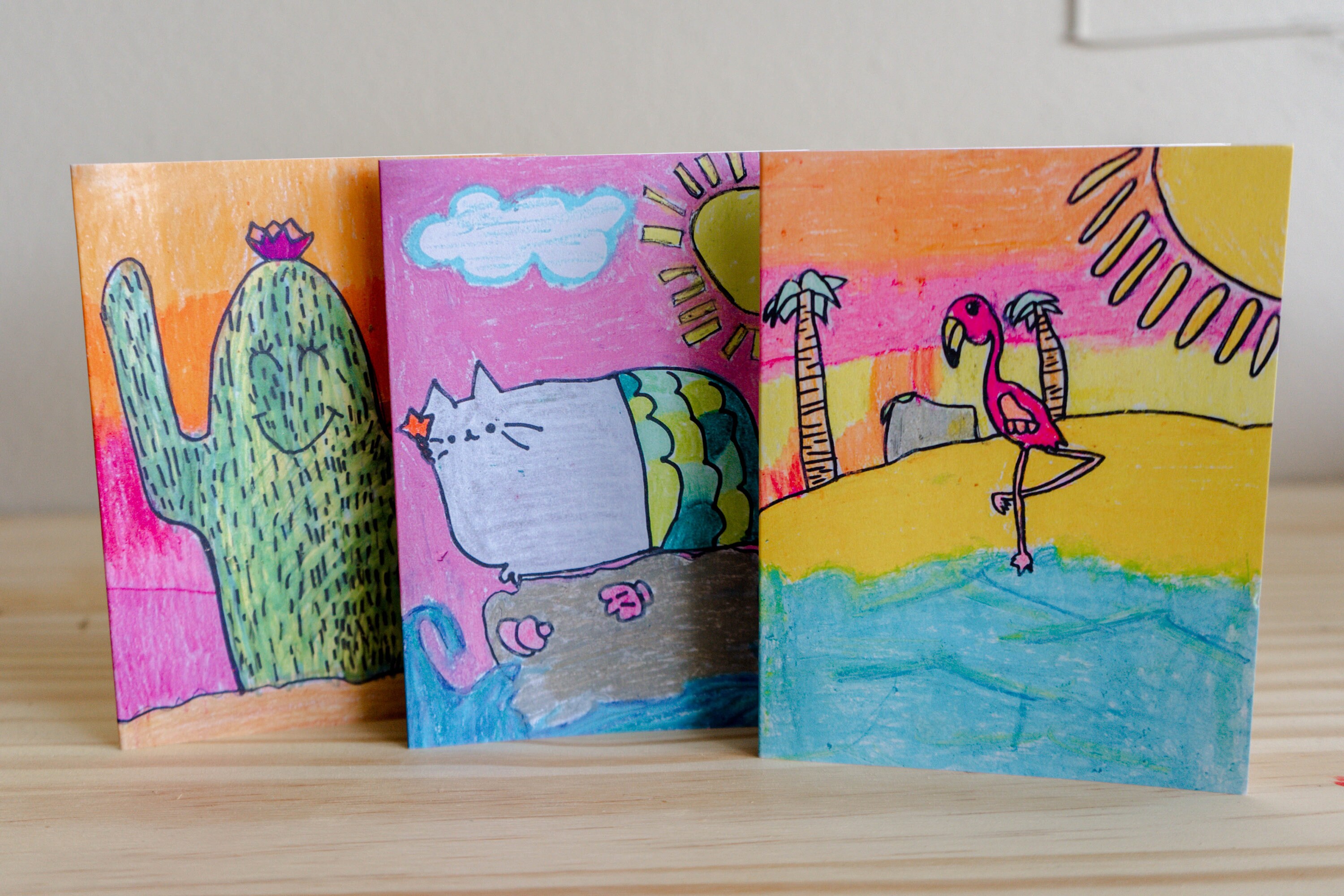 Pusheen Mermaid Kitty Card - Etsy