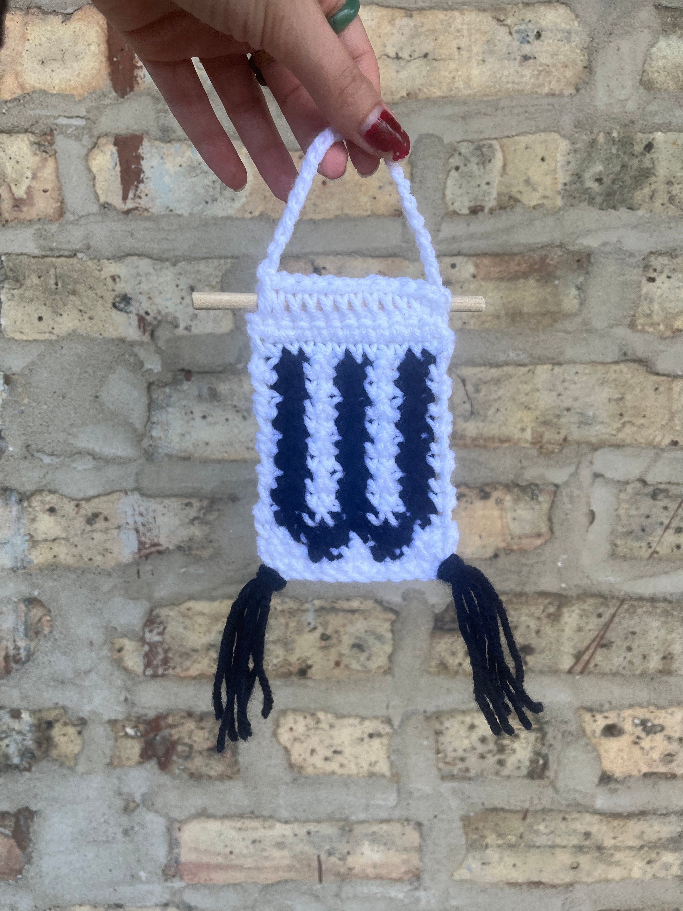 Chicago Cubs Wrigley Field Handmade Crochet Mini Tapestry W Win Flag - Etsy
