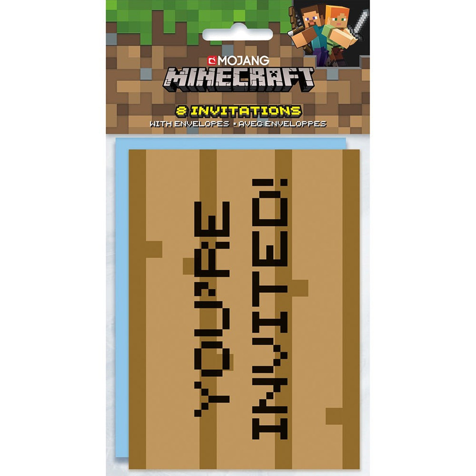 Minecraft Invitations 8 Pk Party Supplies Decorations - Etsy