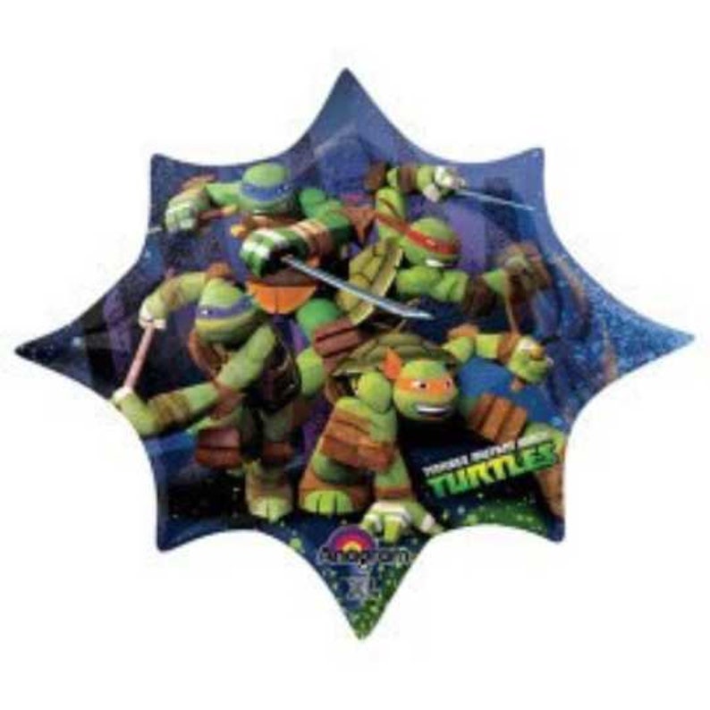 25" Teenage MUTANT NINJA TURTLES Shape Balloon - Large Foil Mylar ...
