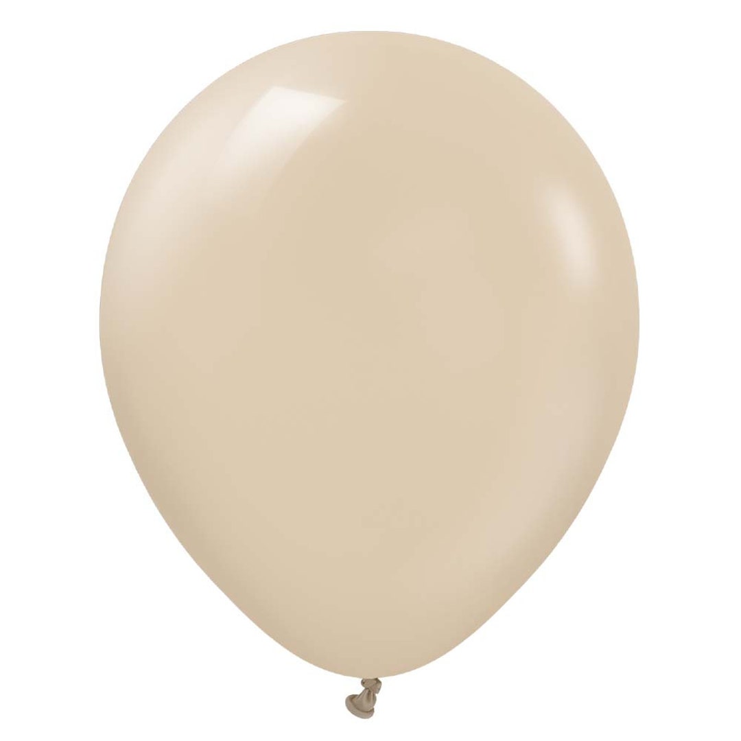 12 Inch Kalisan Standard Hazelnut Latex Balloons (100 Pack) - Party ...
