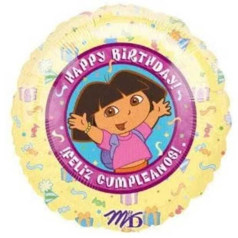 18" BIRTHDAY DORA Balloon - Party Supplies Decorations Foil Mylar ...