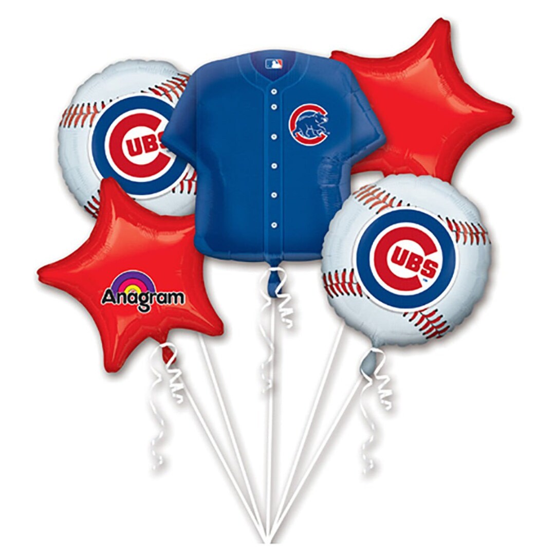 Mlb Chicago Cubs Anagram Balloon Bouquet Kit (5 Piece) - Party Supplies ...