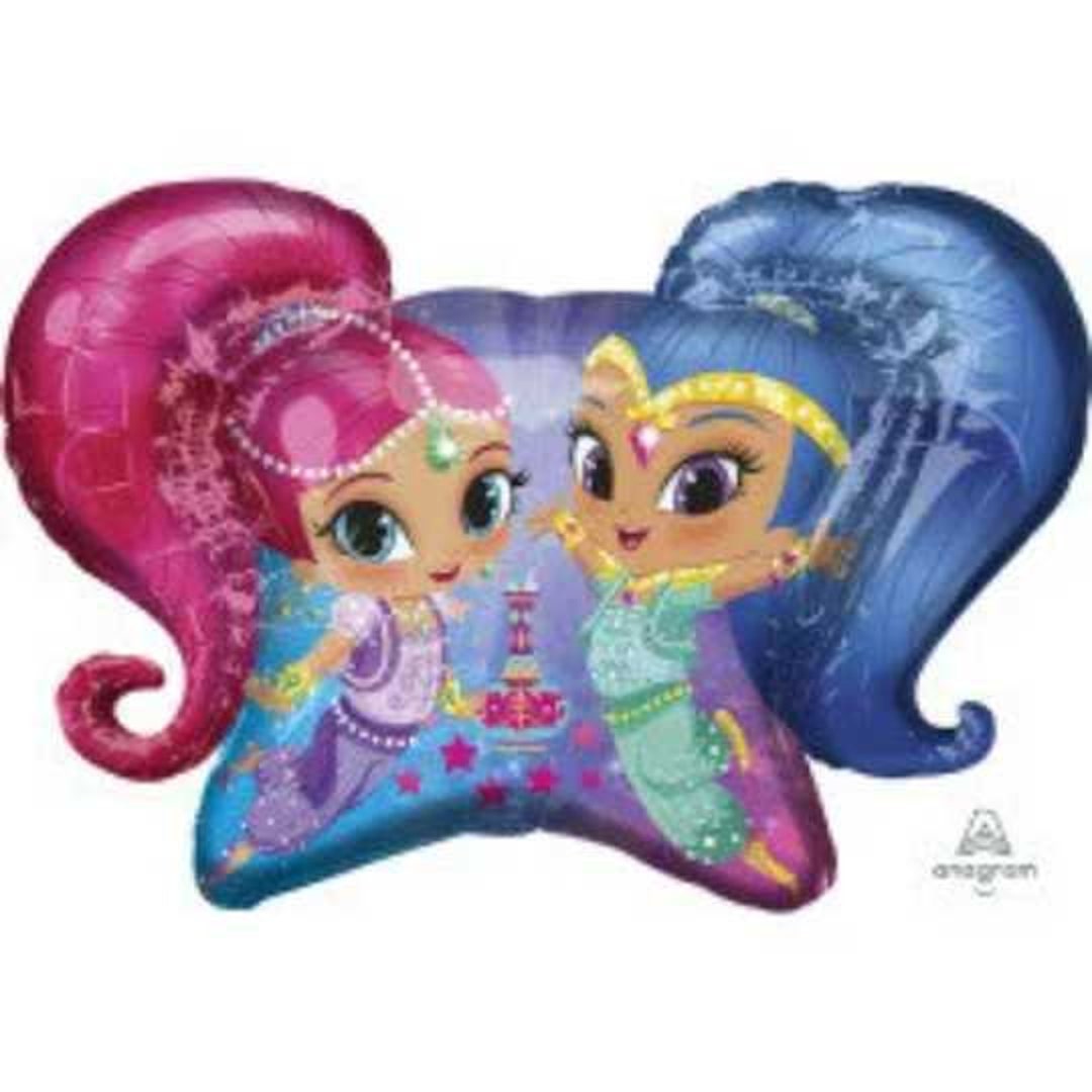 31 SHIMMER AND SHINE Balloon Large Shape Foil Mylar Balloon Party ...