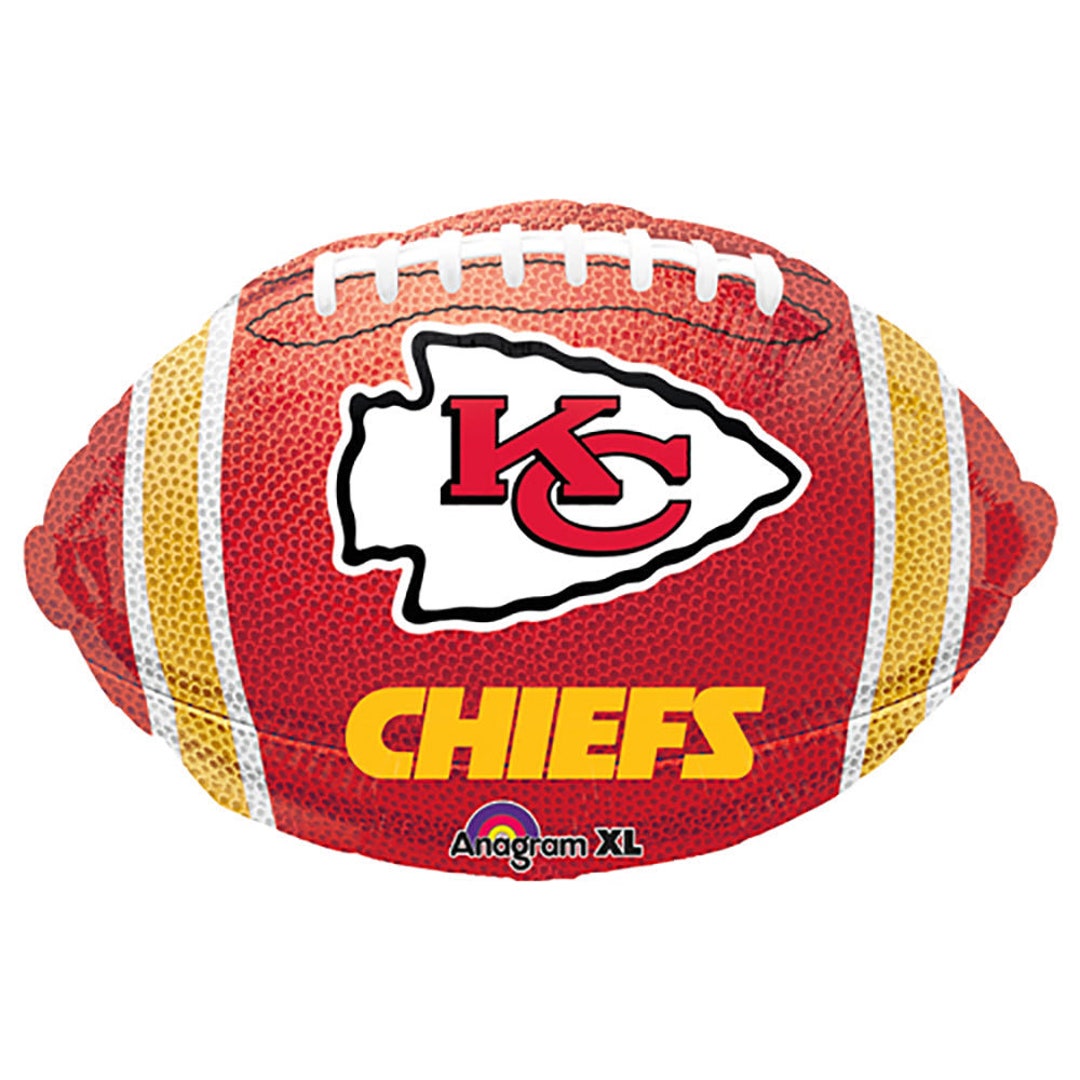 17 Inch NFL Kansas City Chiefs Football Team Colors Anagram Foil Mylar ...