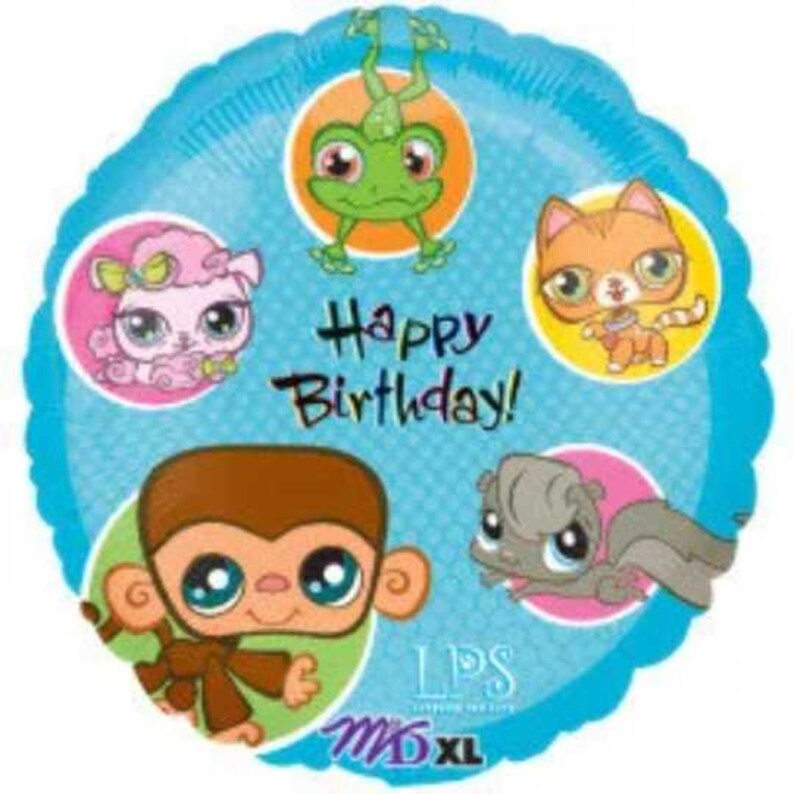 18" LITTLEST PET SHOP Birthday Balloon - Party Supplies Decorations ...