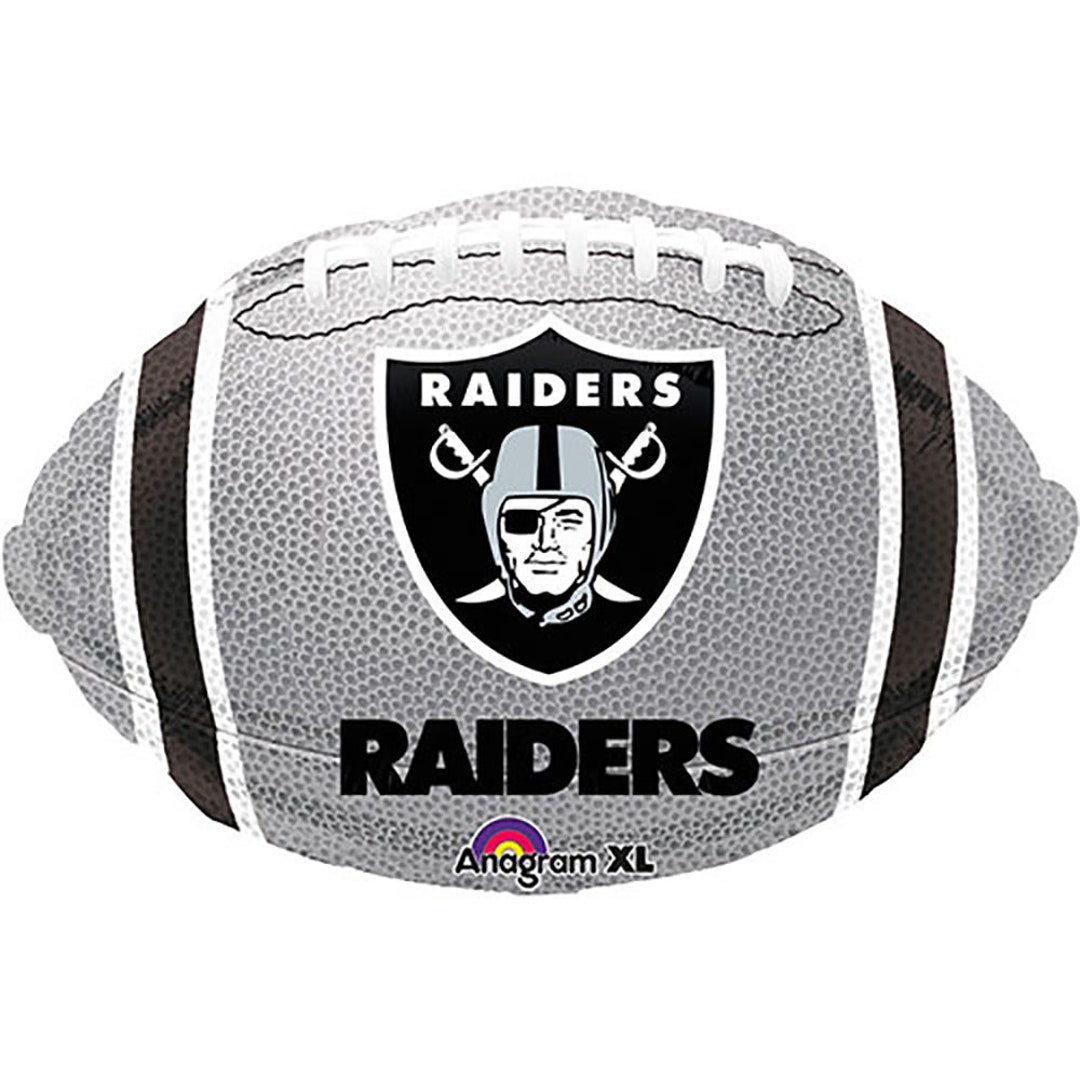 17 Inch NFL Las Vegas Raiders Football Team Colors Anagram Foil Mylar ...