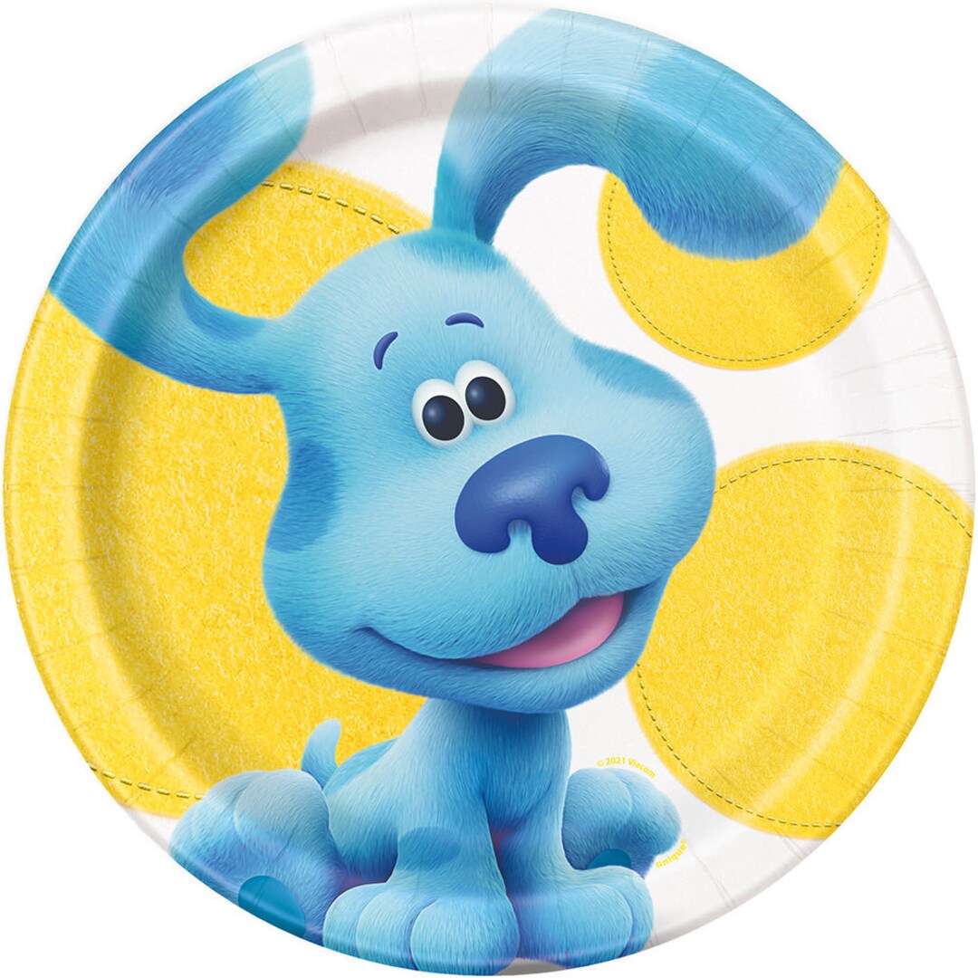 9 Inch Blue's Clues Round Dinner Plates (8 Pk) - Party Supplies ...