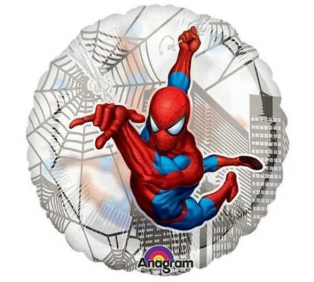 18" SPIDERMAN WEB Balloon - Party Supplies Decorations Foil Mylar ...