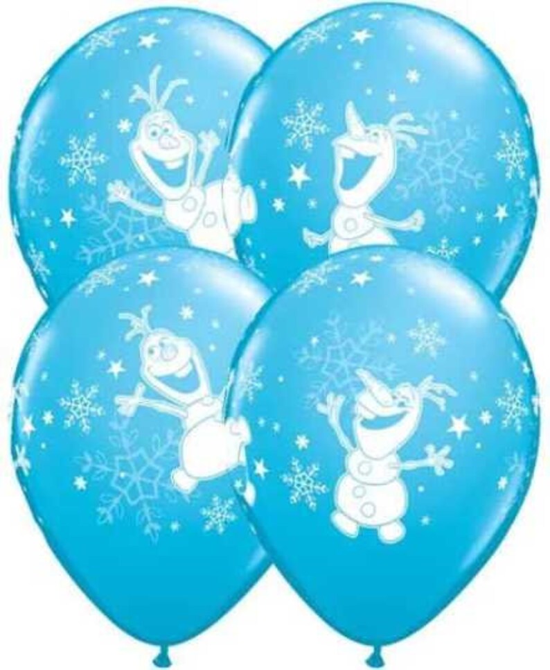 11" FROZEN OLAF Latex Birthday Balloon • Party Supplies Decorations ...