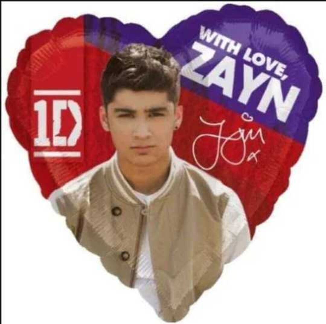 18" ZAYN MALIK ONE Direction Balloon - Party Supplies Decorations Foil ...