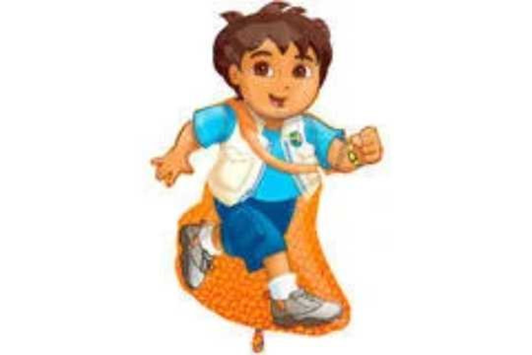 GO, DIEGO, GO Running Balloon - Large Shape Foil Mylar Balloon - Party ...