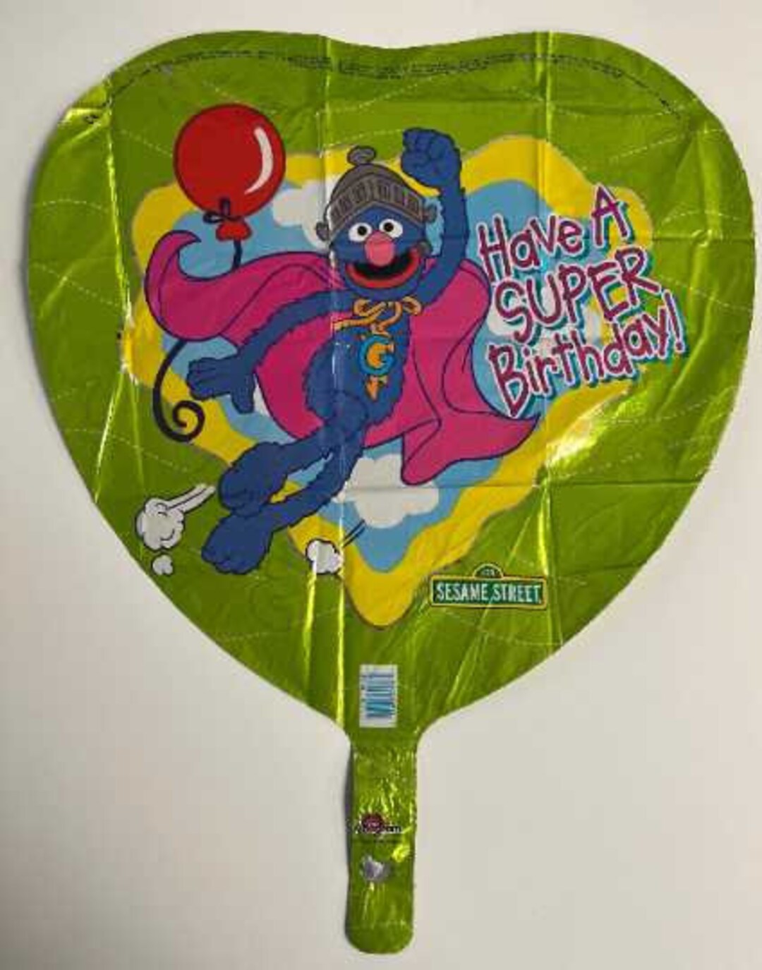 18" GROVER Have A SUPER Birthday Balloon - Party Supplies Decorations ...