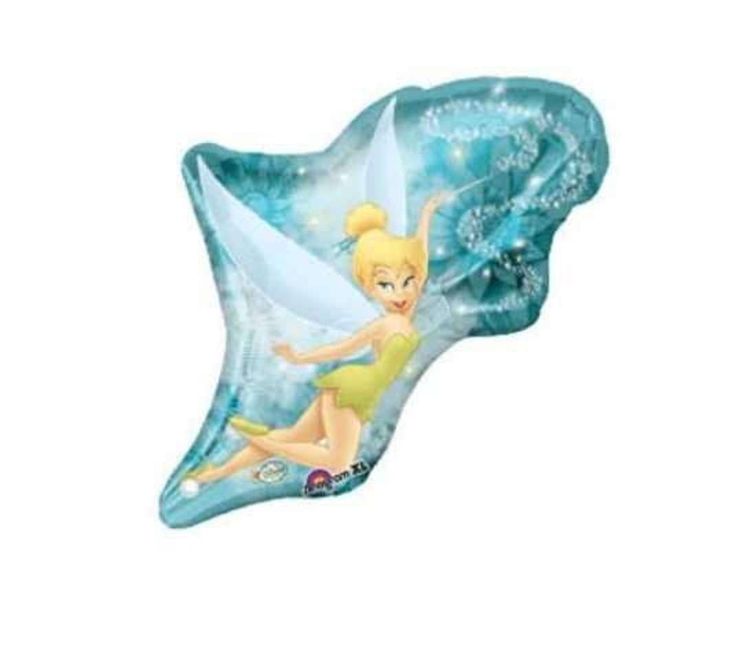 TINKER BELL With WAND Balloon - Large Shape Foil Mylar Balloon - Party ...