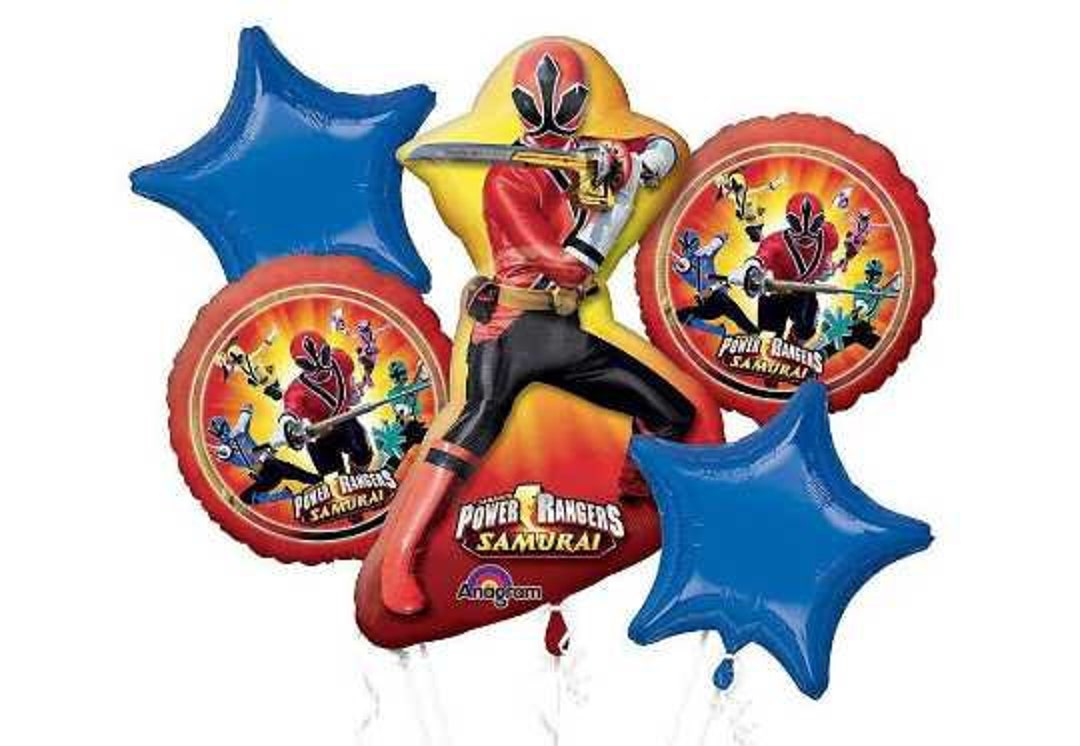 POWER RANGERS SAMURAI Balloon Bouquet Kit Party Supplies Decorations ...