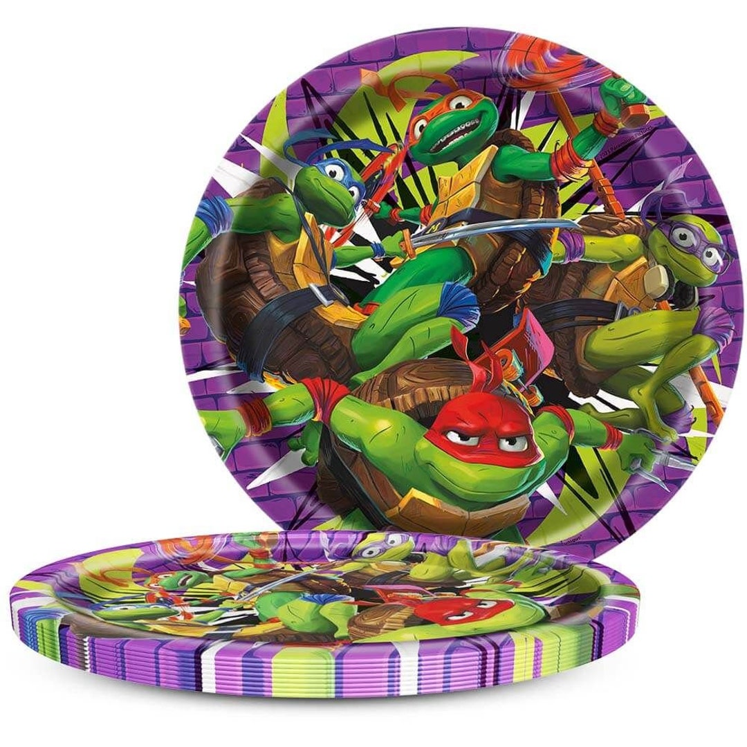 9 Inch TMNT MUTANT MAYHEM Round Dinner Plates (8 Pk) - Etsy