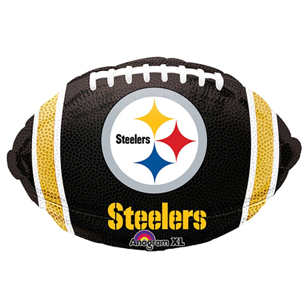 17 Inch NFL Pittsburgh Steelers Football Team Colors Anagram Foil Mylar ...