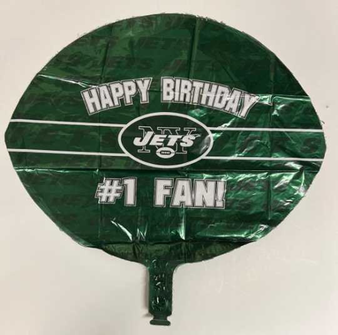 18" NY Jets HAPPY BIRTHDAY #1 Fan Football Balloon - Party Supplies ...