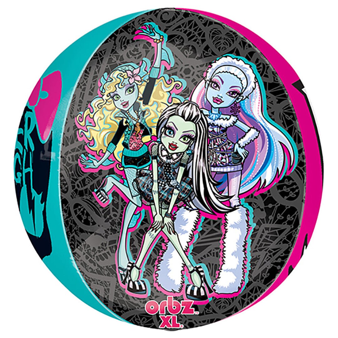 16 Inch Monster High Orbz Anagram Foil Mylar Balloon - Party Supplies ...