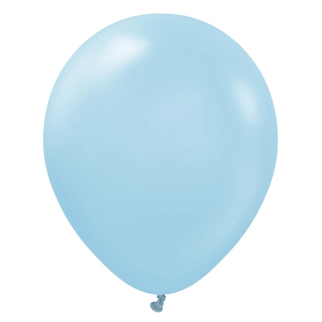 12 Inch Kalisan Macaron Blue Latex Balloons - Party Supplies ...
