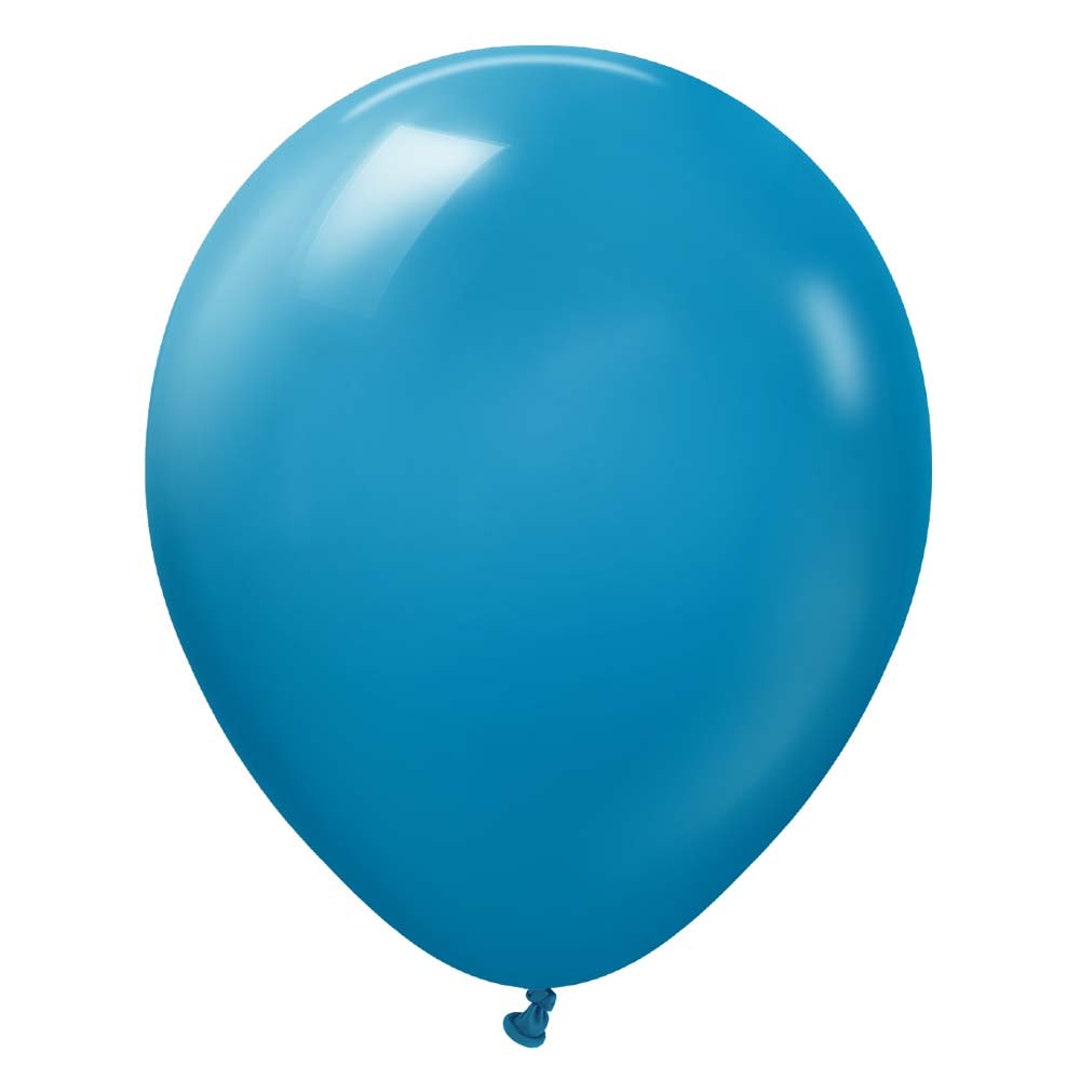 12 Inch Kalisan Retro Deep Blue Latex Balloons (100 Pack) - Party ...