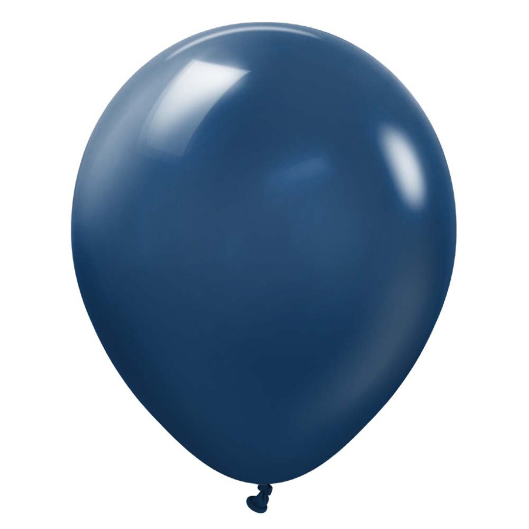 12 Inch Kalisan Standard Navy Blue Latex Balloons (100 Pack) - Party ...