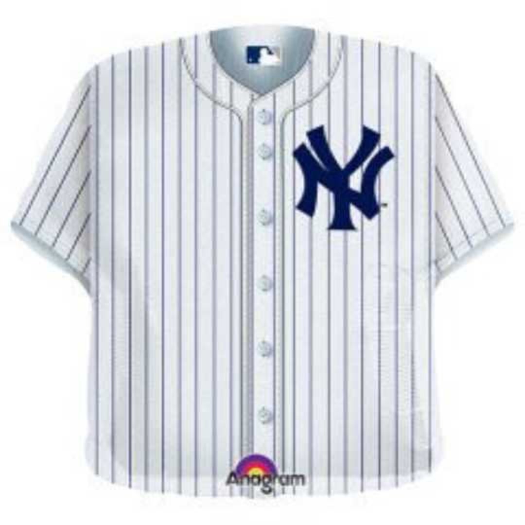 24" NEW YORK YANKEES Jersey Balloon - Party Supplies Decorations Foil ...